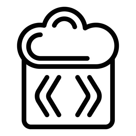 Cloud Beta Version Icon Outline Vector Cloud Computing Release Vector Art At Vecteezy