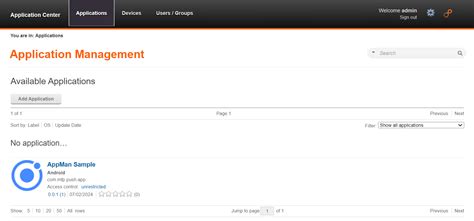 The Pmf Application Center Console Persistent Mobile Foundation