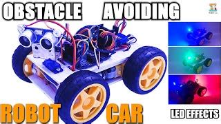 Arduino Obstacle Avoiding Robot L N Motor Driver Wheel Chassis Kit Hc Sr Sensor Robot Lk