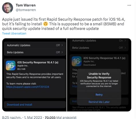 ios 16 4 1 a rapid security responses updates born s tech and