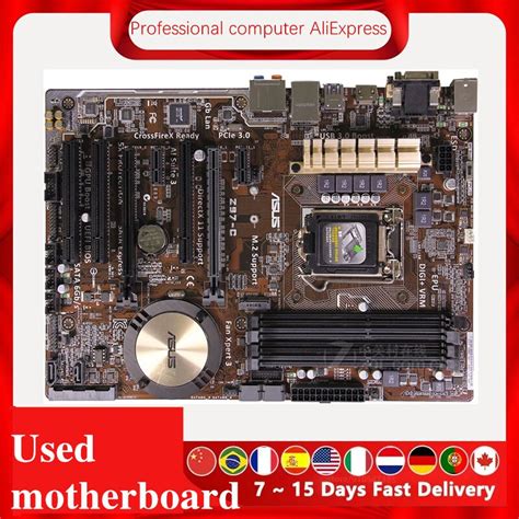 asus z97 c 데스크탑 마더보드 z97 lga 1150 코어 i7 i5 i3 ddr3 sata3 usb3 0 용 정품