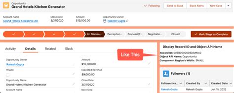 Get Record Id And Object Api Name In Lightning Web Component Automation Champion