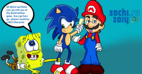 Spongebob Wants To Go To Sochi With Sonic By Cristiandarkradx On Deviantart