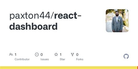 GitHub Paxton React Dashboard