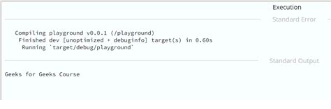 rust formatting print statements geeksforgeeks