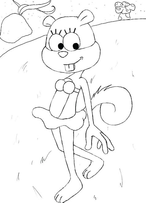 Sandy Cheeks Coloring Pages At Getcolorings Com Free Printable Colorings Pages To Print And Color