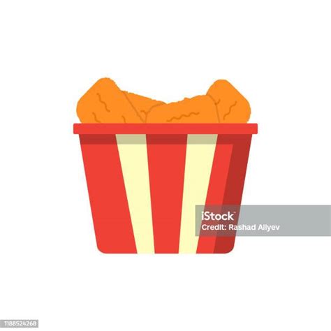 너겟 치킨 색상 아이콘입니다 Ui 및 Ux 웹 사이트 또는 모바일 응용 프로그램에 대한 빠른 발 아이콘의 간단한 라인 개요 벡터