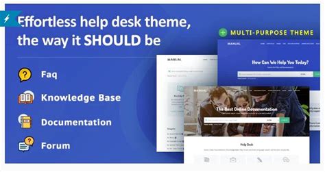 Manual Documentation Knowledge Base And Education Wordpress Theme