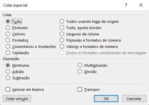 VBA Colar Valor Colar Especial Automate Excel