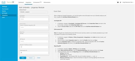 Integrate Cisco SecureX With Cisco Umbrella Cisco