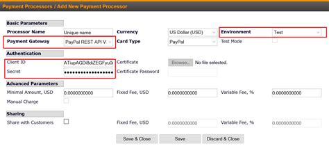 Configuring Paypal Rest Api V2 Payment Processor Sippy Software Inc