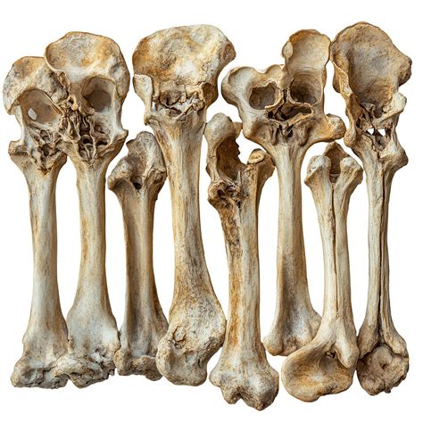 Collection Of Animal Bones Displayed Together To Showcase Skeletal