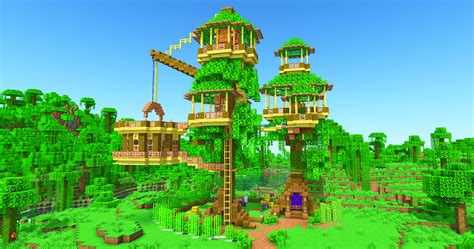 jungle treehouse base 3d guide and download charliecustard build