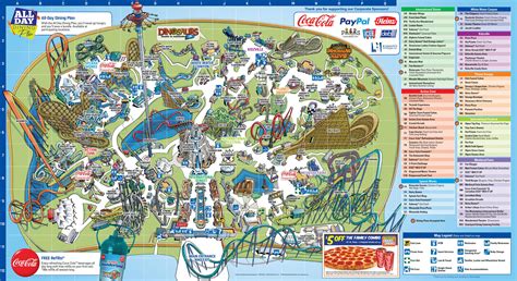 Canadas Wonderland Map Map Of Canadas Wonderland Canada