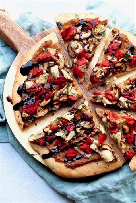 Vegan Roasted Vegetable Pizza Recipe