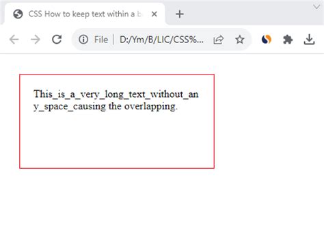 CSS How To Keep Text Within A Bordered Container Life In Coding