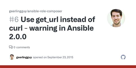 Use Get Instead Of Curl Warning In Ansible 2 0 0 Issue 6