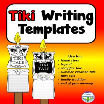 Spring Summer Writing Template Tiki Torch By Primary Wonderland TpT