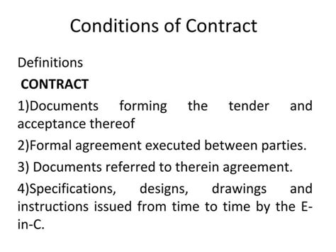 Payments Provisions In Cpwd Contract Pptx