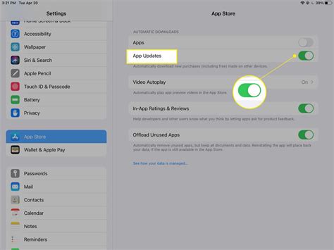 enable or disable automatic downloads on your ipad
