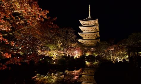 Toji Toji Temple At Night Kyoto Japan D Deridder Flickr