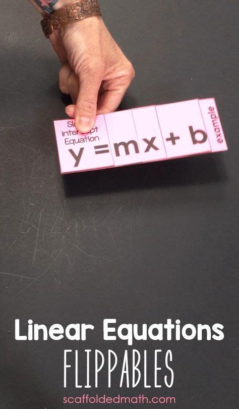 Teaching Linear Equations Math Lessons Math Activities Math Notebooks