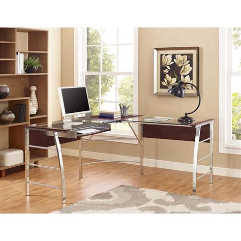 Glass L Shaped Computer Desk At Eldon Berthold Blog