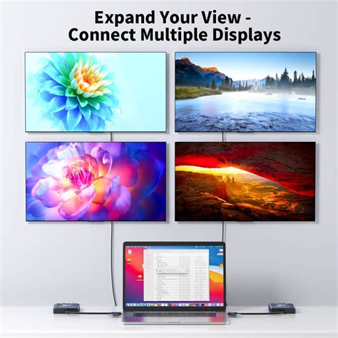 Acasis Usb C To Dual Hdmi 4k Display Adapter With Displaylink For Mac