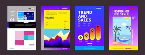 Premium Vector Presentation And Website Interface Design