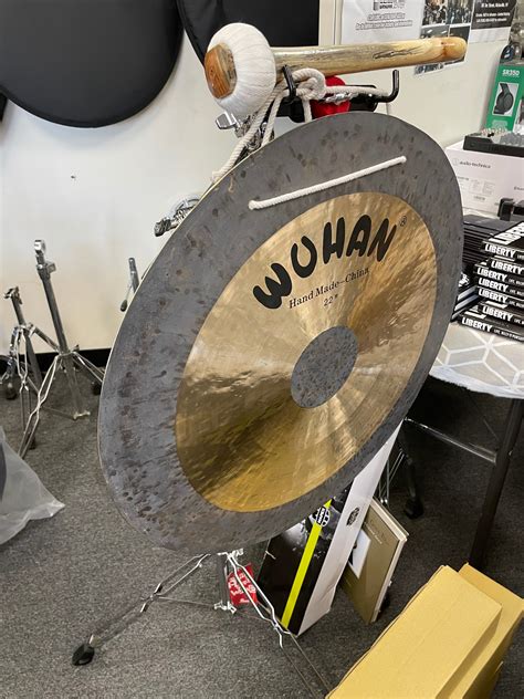 Wuhan 22 Chau Wind Gong With Standadapter And Mallet Drumming Deals