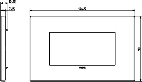 Vimar 2265401 Eikon Total Look 4 Seater Plate In Matt White