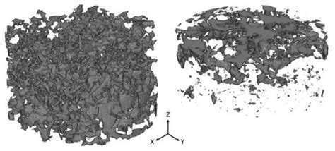 Connected Pore Space In Our Da Sample Left And Total Pore Space In Download Scientific