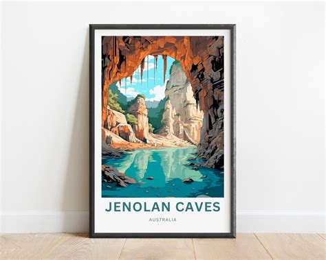 Jenolan Caves Travel Print Jenolan Caves Poster Australia Wall Art
