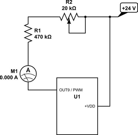 Voltage How To Drive A 50ua Panel Meter With A Plc Running 24v