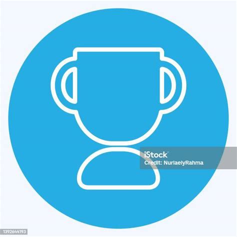 아이콘 어워드 교육 기호에 적합합니다 파란 눈 스타일 편집 가능한 간단한 디자인 디자인 템플릿 벡터 간단한 기호 그림