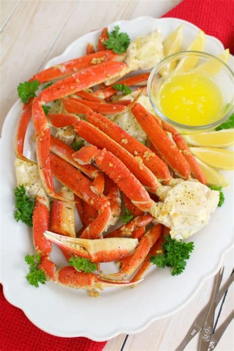 Easy Oven Baked Snow Crab Legs With Garlic Butter Delightful E Made