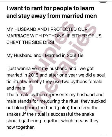Stay Away From Married Men And Women Romance Nigeria