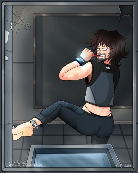 Sam In The Mirror By Chibi Kitten Hentai Foundry