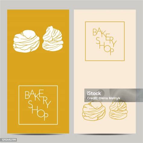 손으로 그린 베이커리 숍 포스터세트와 이윤 메뉴 카페 비스트로 레스토랑 베이커리 및 포장을위한 디자인 스케치 요소 벡터 그림입니다 에클레어에 대한 스톡 벡터 아트 및 기타
