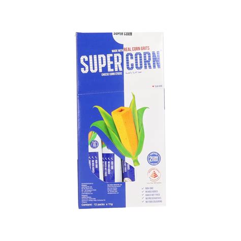 Buy Super Corn Cheese Corn Sticks 12 Pcs X 11 G Online In Kuwait
