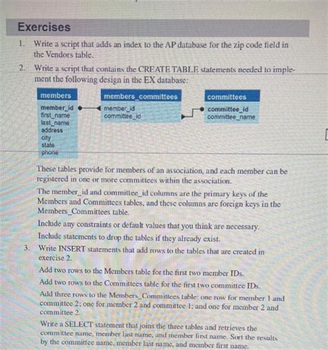 Solved Exercises 1 Write A Script That Adds An Index To The