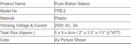 2position Push Button Switch Tpb 2 On Off Control Button Electric Switch 3a 250v Buy Switch