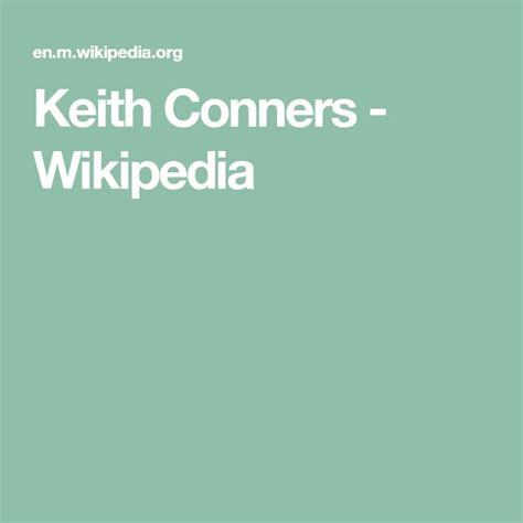 Keith Conners Wikipedia