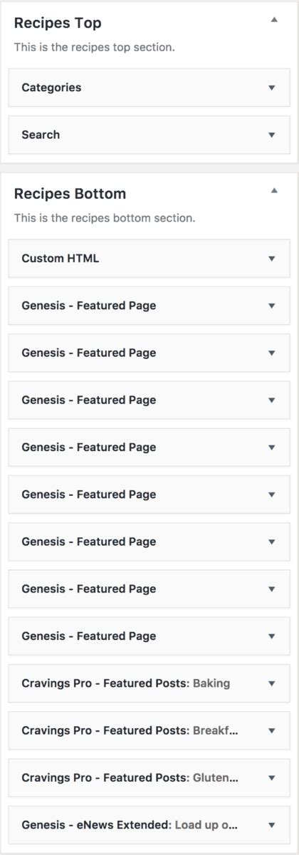 Classic Recipe Index Page Layout Feast Design Co
