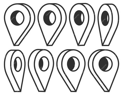 Premium Vector Set Of Map Pointer Location Symbols Web Location Point