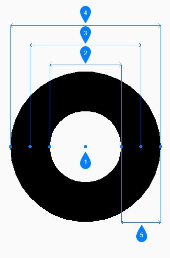Donut Command Bricscad Lite And Pro Bricsys Help Center