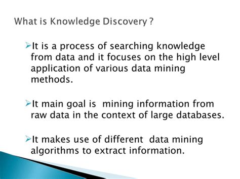 Knowledge Discovery Using Data Mining Ppt Computer Software And Applications Computing