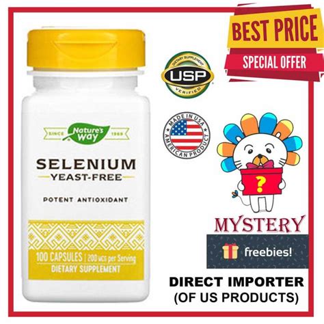 Natures Way Selenium 200mcg 100 Capsules Lazada Ph