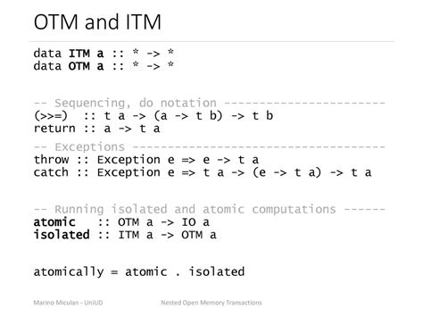 Nested Open Memory Transactions In Haskell Ppt Download