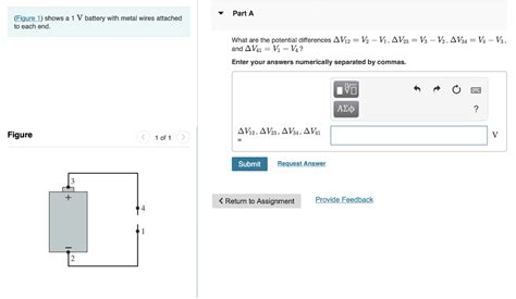 Solved Figure Shows A V Battery With Metal Wires Chegg Com